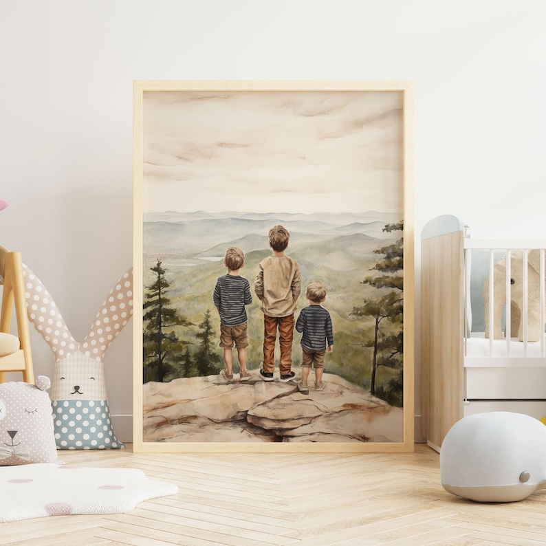 Brother Room Decor, Brothers Bedroom, Three Brothers Painting, Best ...