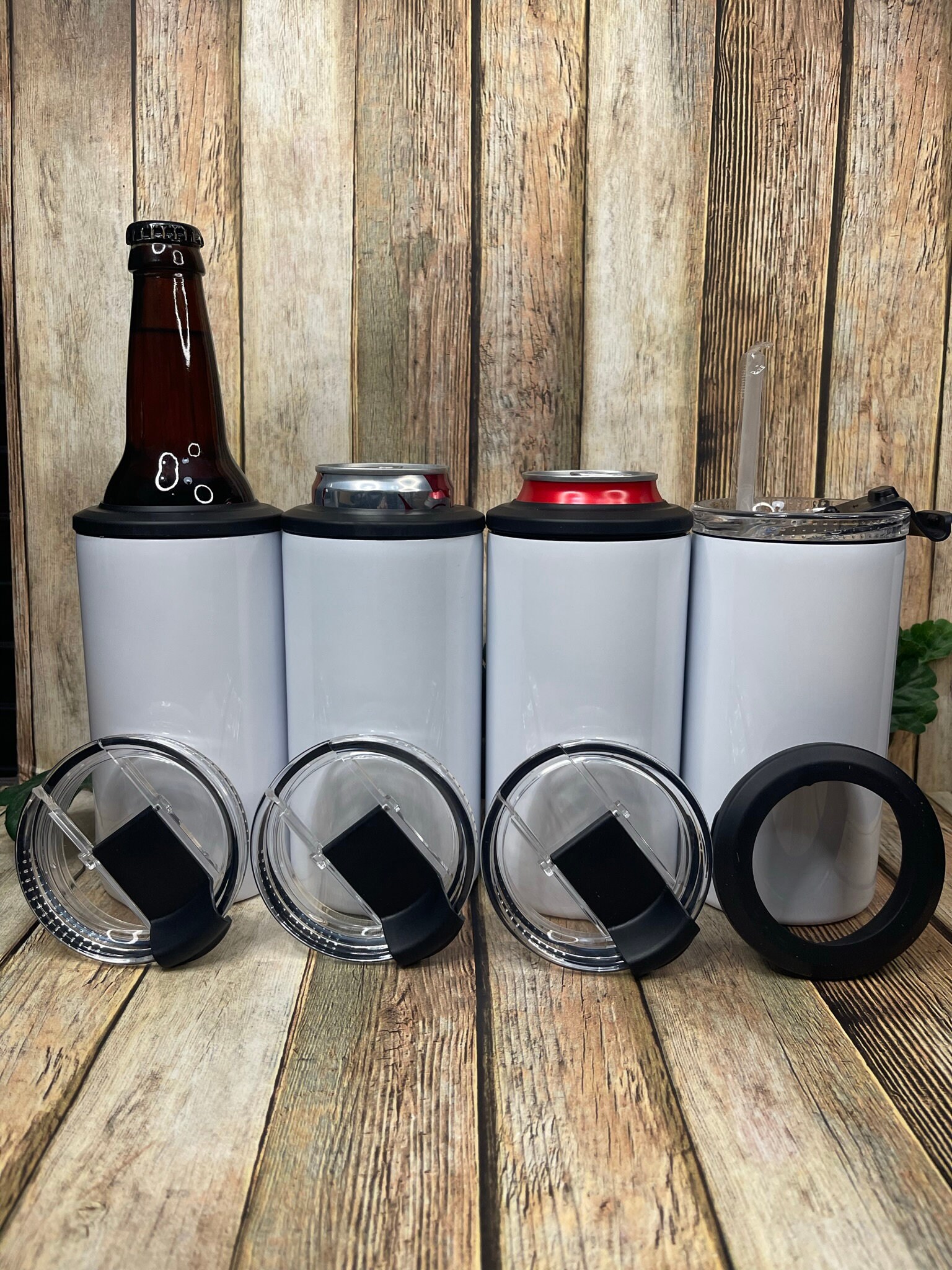 Fishing Lure 4 in 1 Can Cooler, Holds Skinny Cans, Regular 12 Oz Cans ...