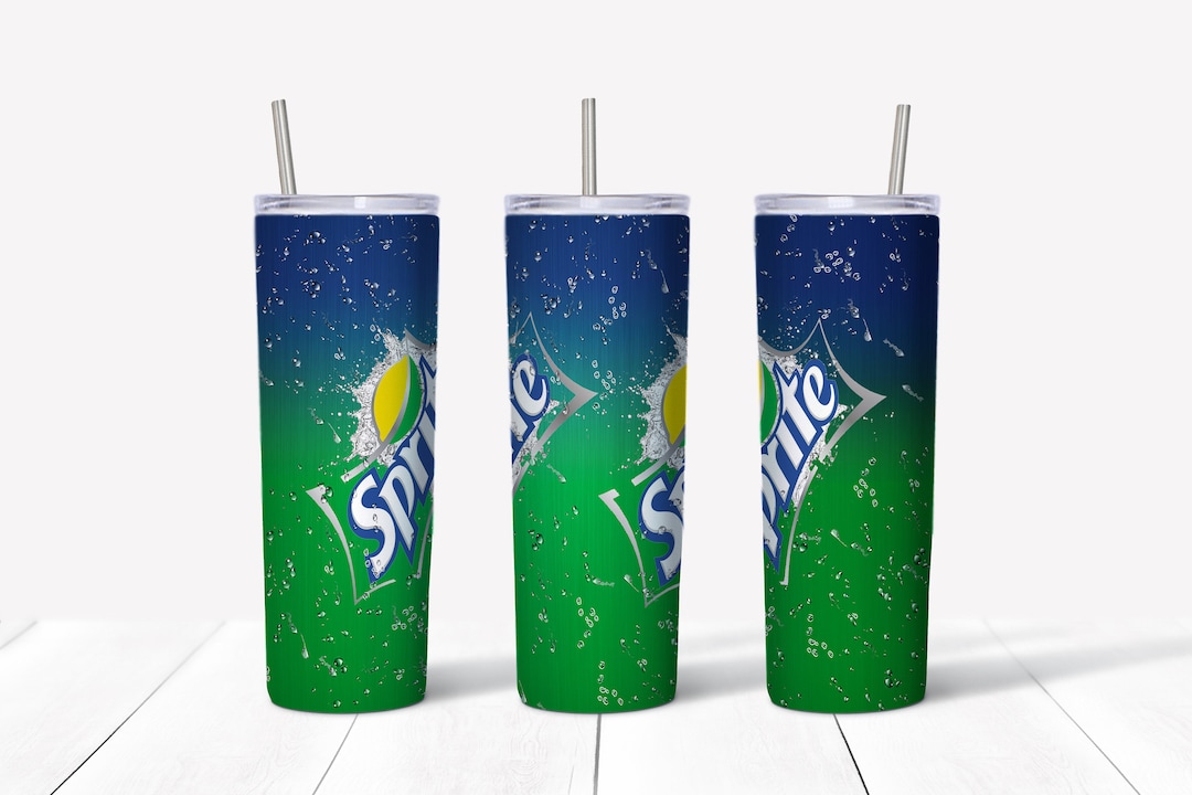 Sprite Skinny Stainless Steel Tumbler 20 Oz or 30 Oz With Lid and ...