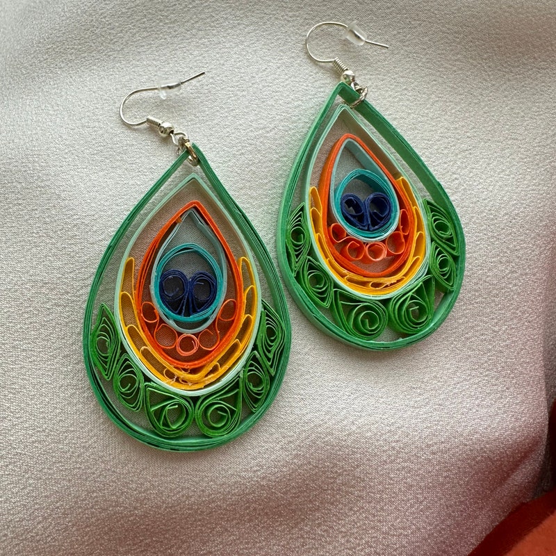 Paper Quilling Earrings - Etsy