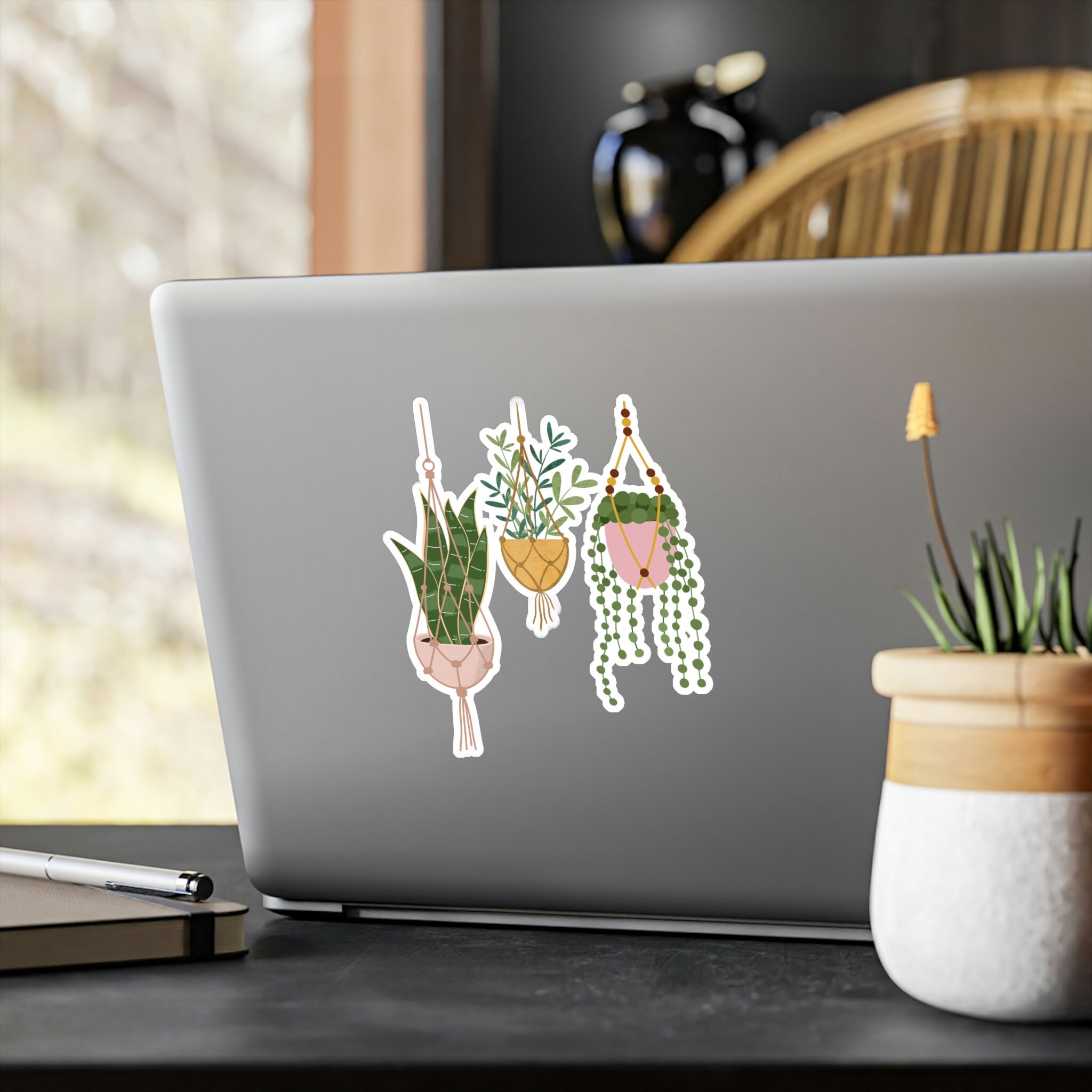 Hanging Plant Sticker Plant Mom Decal Gift for Plant Lover Gardening ...