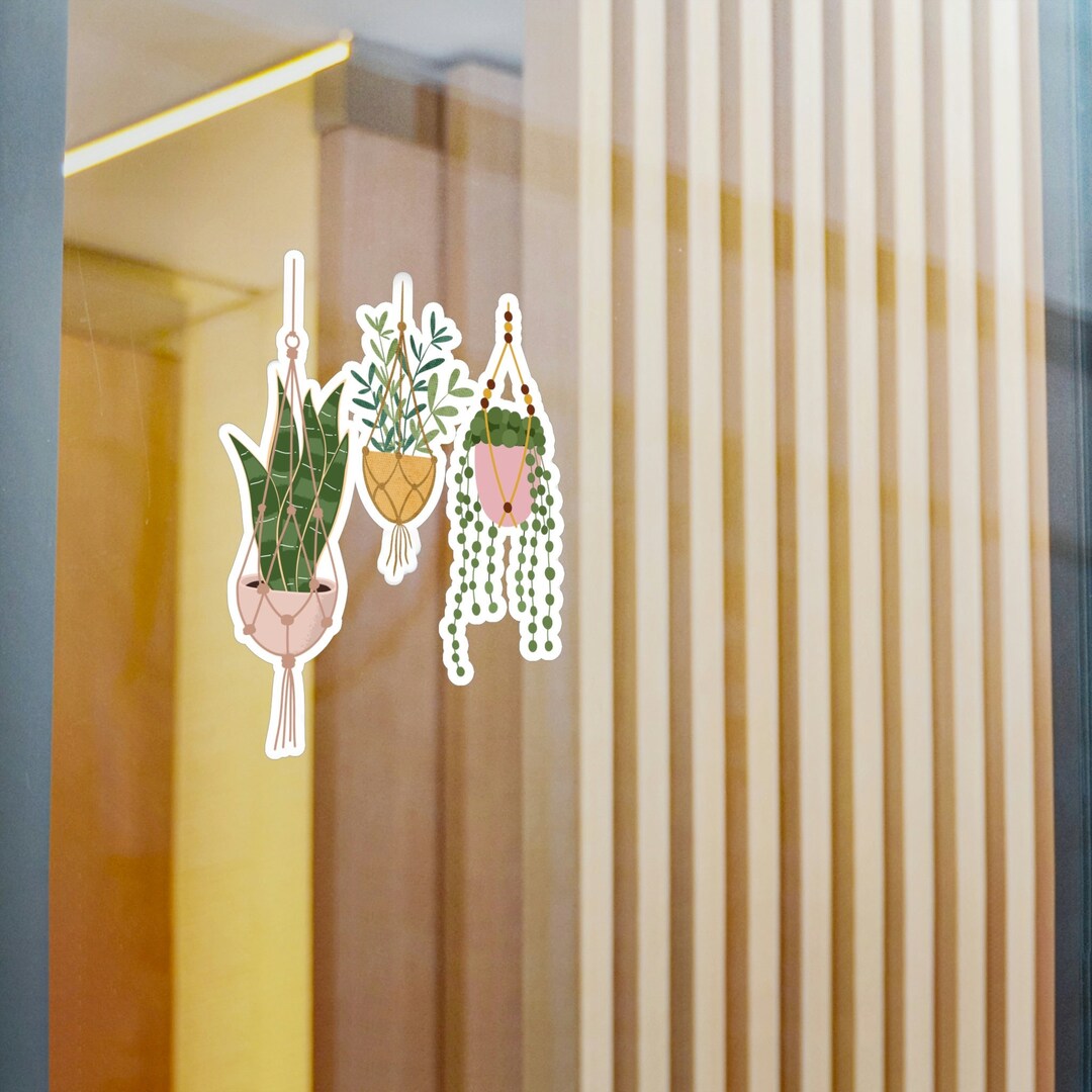Hanging Plant Sticker Plant Mom Decal Gift for Plant Lover Gardening ...
