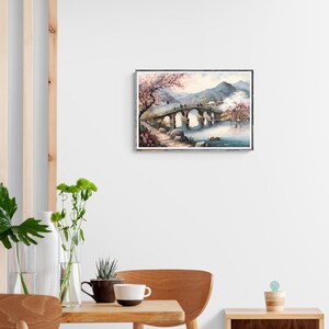Sakura Bridge | Downloadable PRINTABLE Digital Art - Etsy