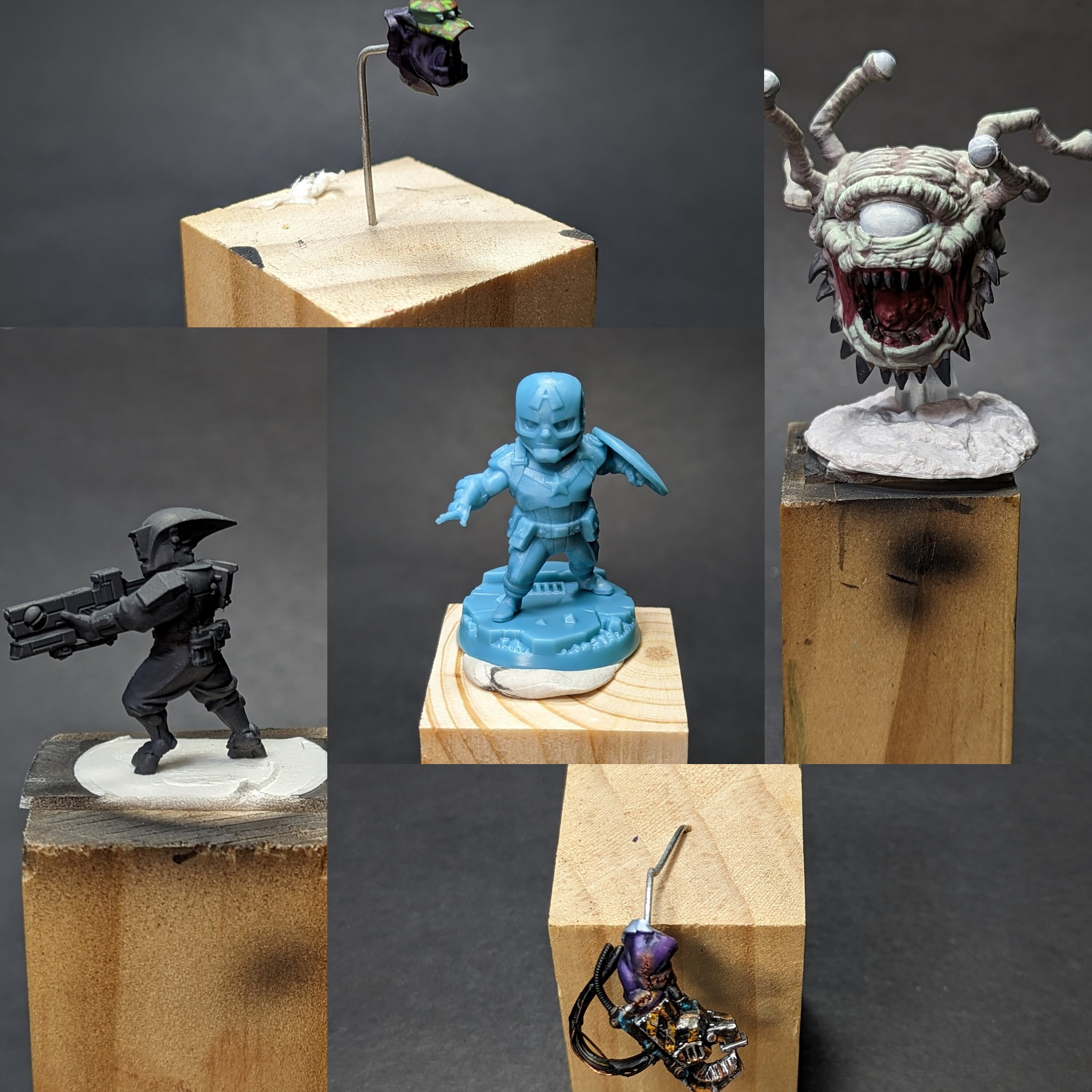 Miniature Painting Handle, Unfinished 32mm Plinth , Painting Handle ...