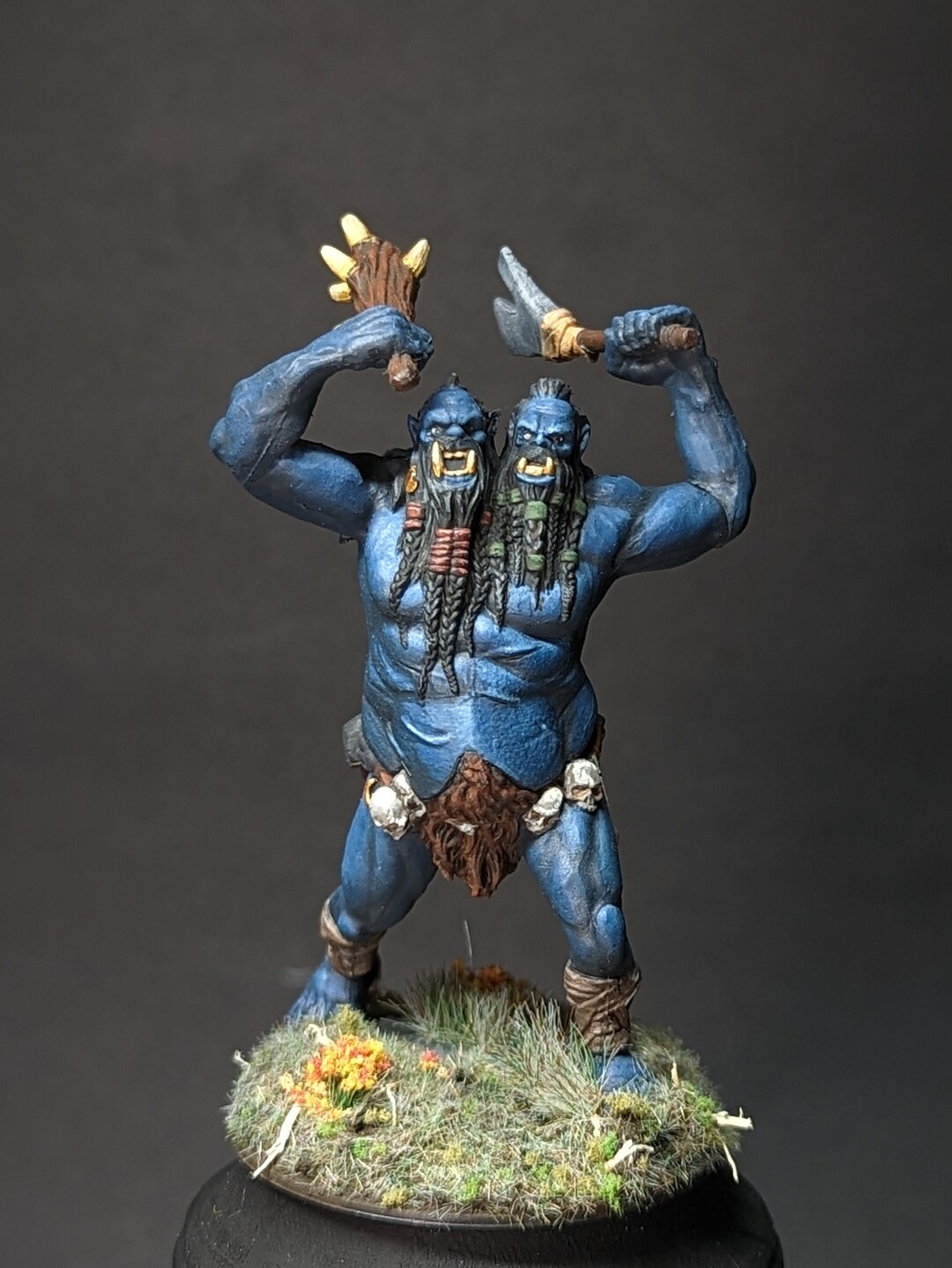 Painted D&D Nolzur's Marvelous Minis Ettin, Dnd, DND Monster, Ettin ...