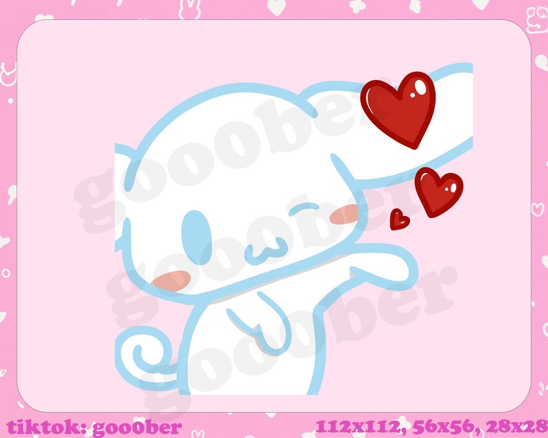Cute Kawaii Plush Cinnamón Róll Emote Twitch and Kick for Streamers or ...