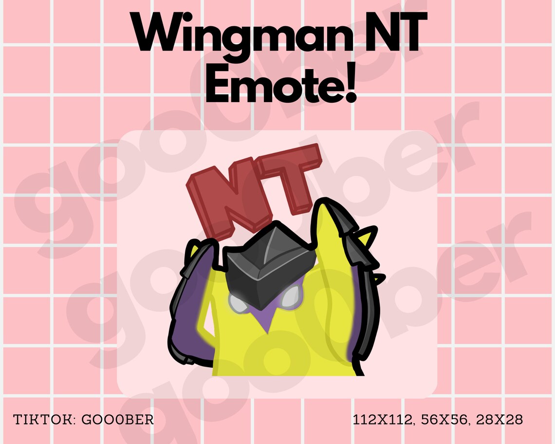 Wingman Valorant Twitch Emote for Streamers or Discord Emote PNG ...