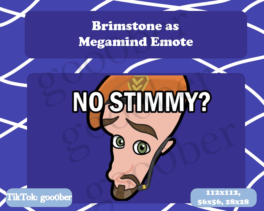 Brimstone Valorant as Megamind Meme Twitch or Discord Emote for ...