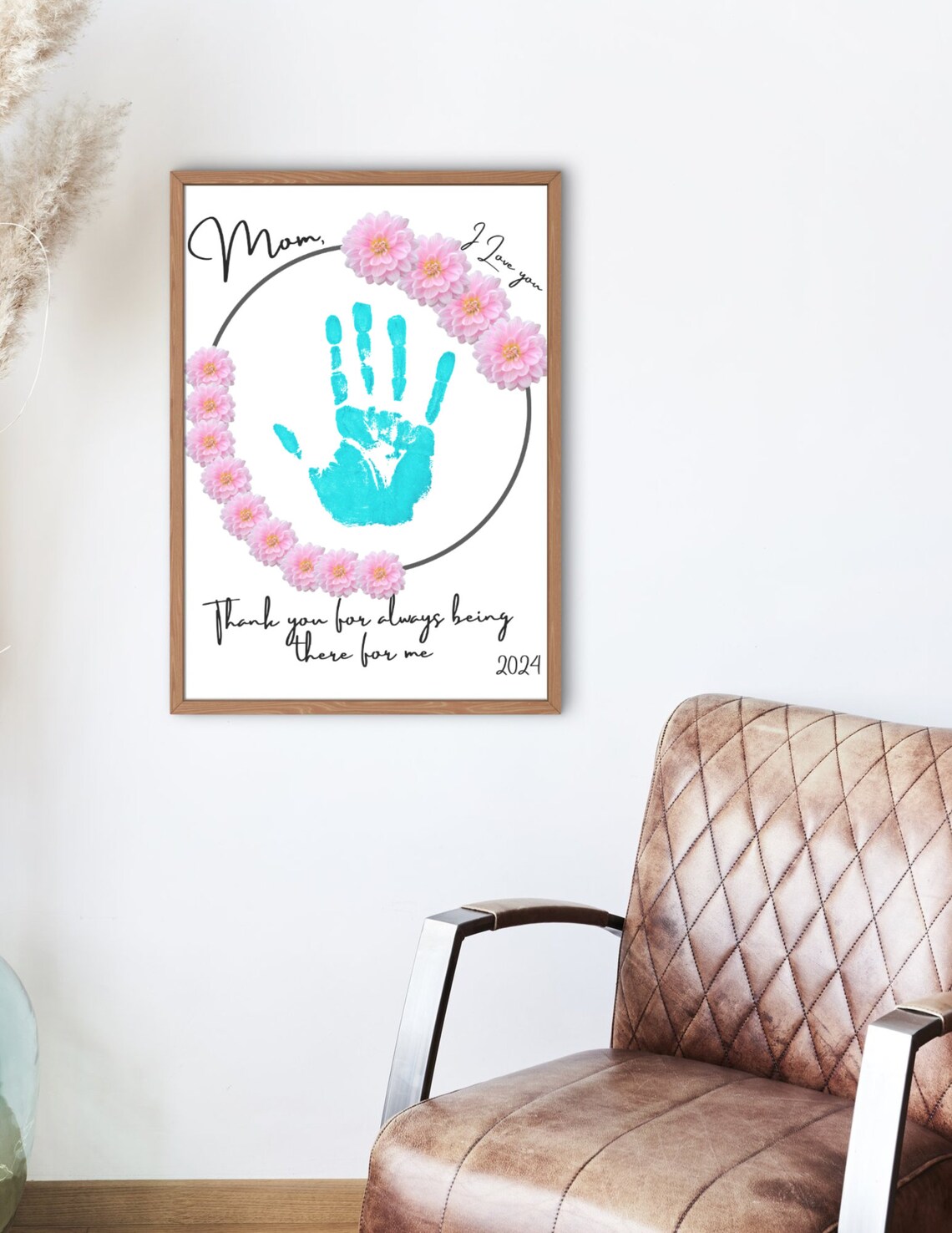 Handprint Art for Mom, Printable Handprint Gift for Mom, Gift From Kids ...