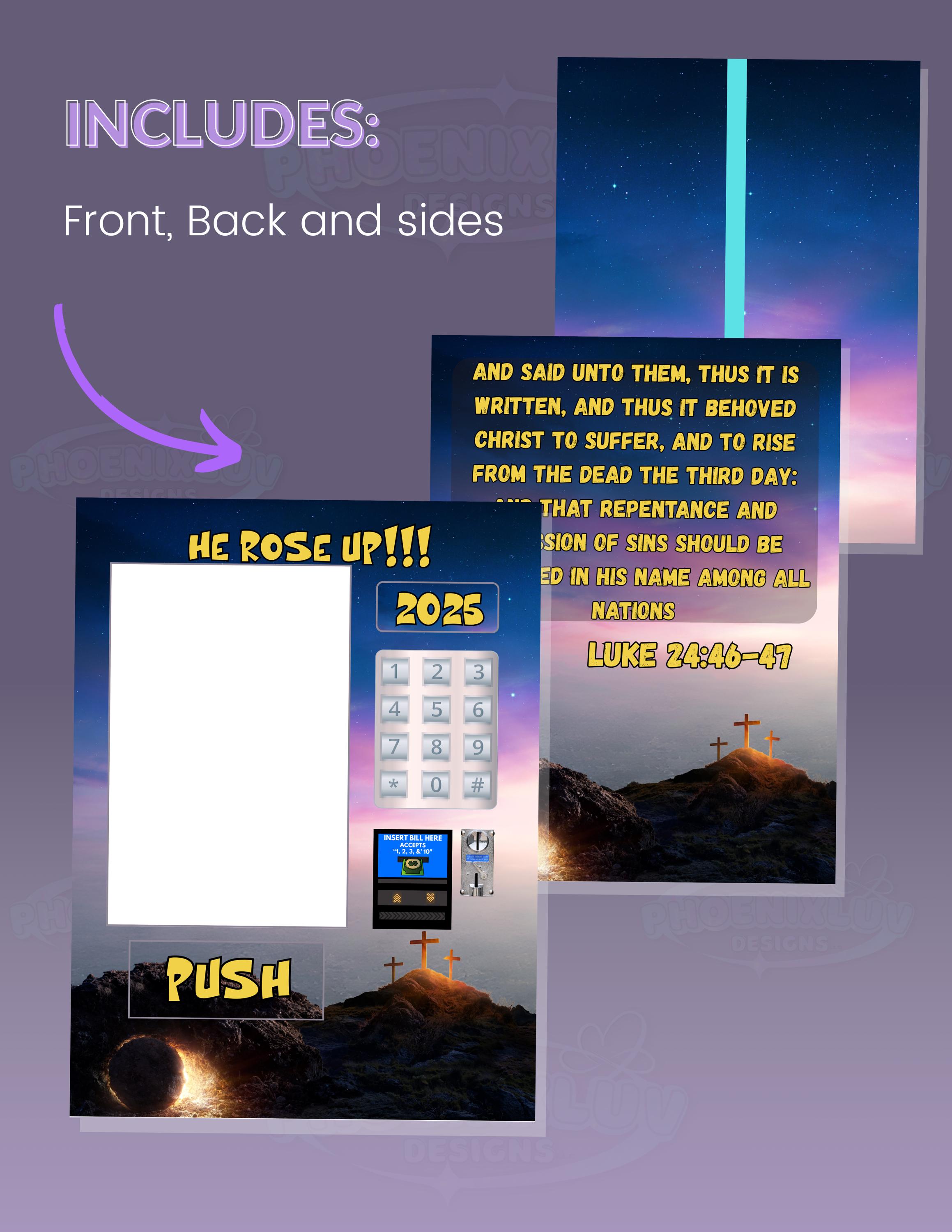 Printable Resurrection Vending Machine Template, Gift for Kids (digital ...