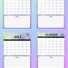 2025 Calendar Template, Sunday Start, Monthly Calendar, Printable PDF ...