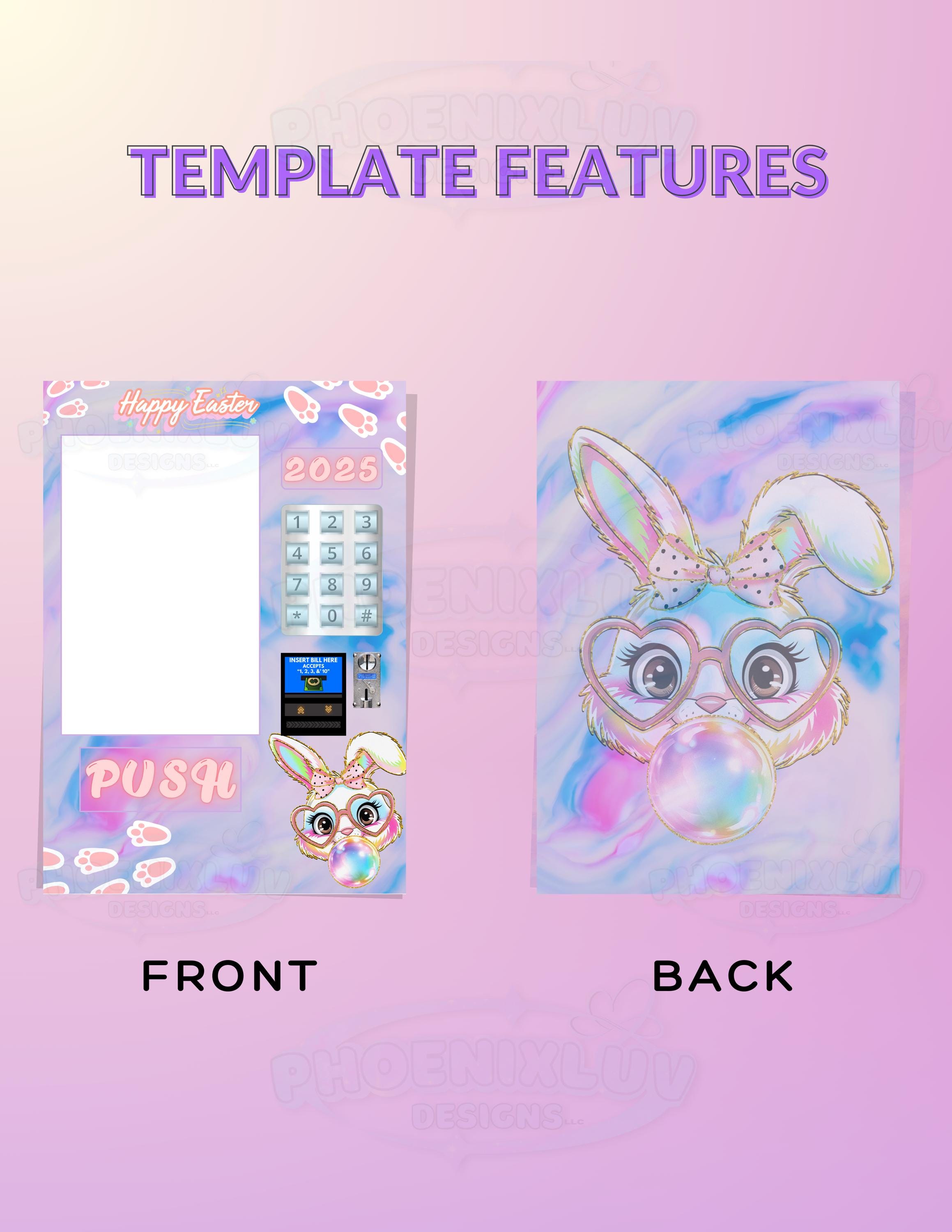 Printable Easter Vending Machine Template, Digital Download, Gift for ...