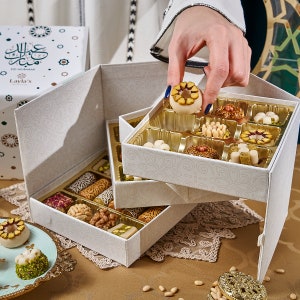 Eid Mubarak Sweets Gift Box | Luxury Packaging | Halal - Vegan - Gluten ...