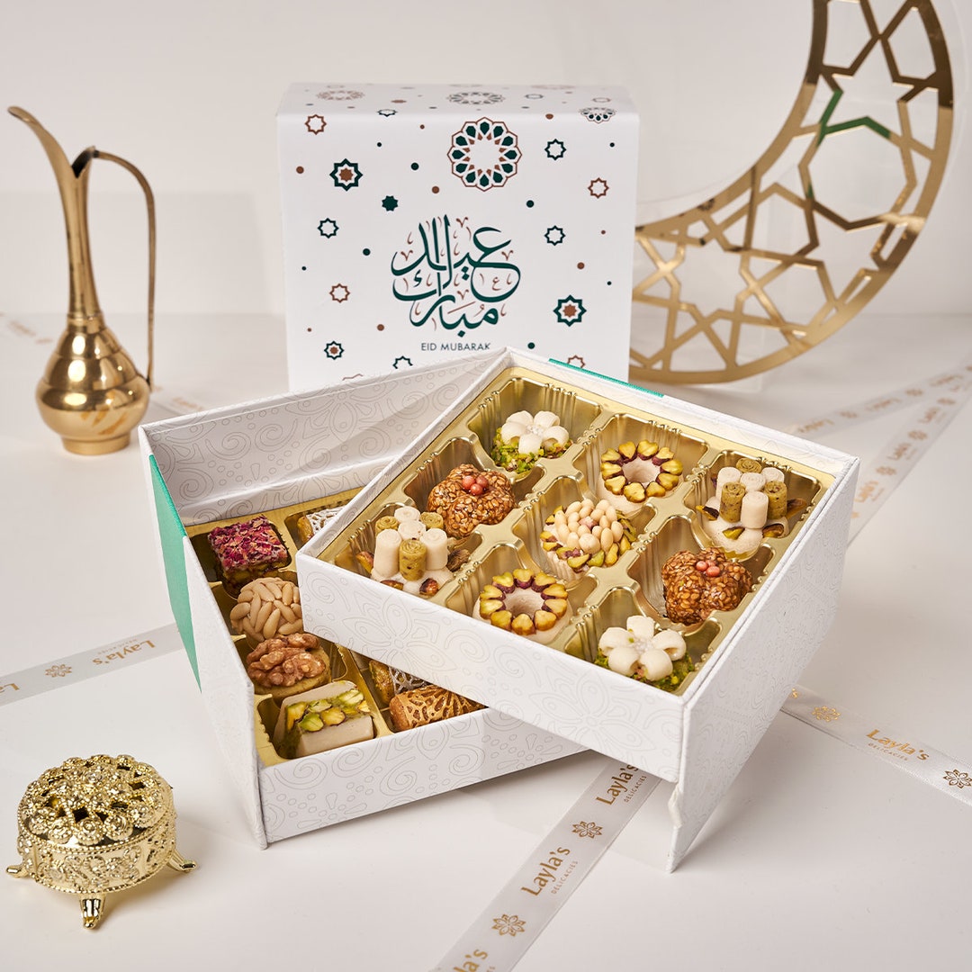 Eid Mubarak Sweets Gift Box | Luxury Packaging | Halal - Vegan - Gluten ...