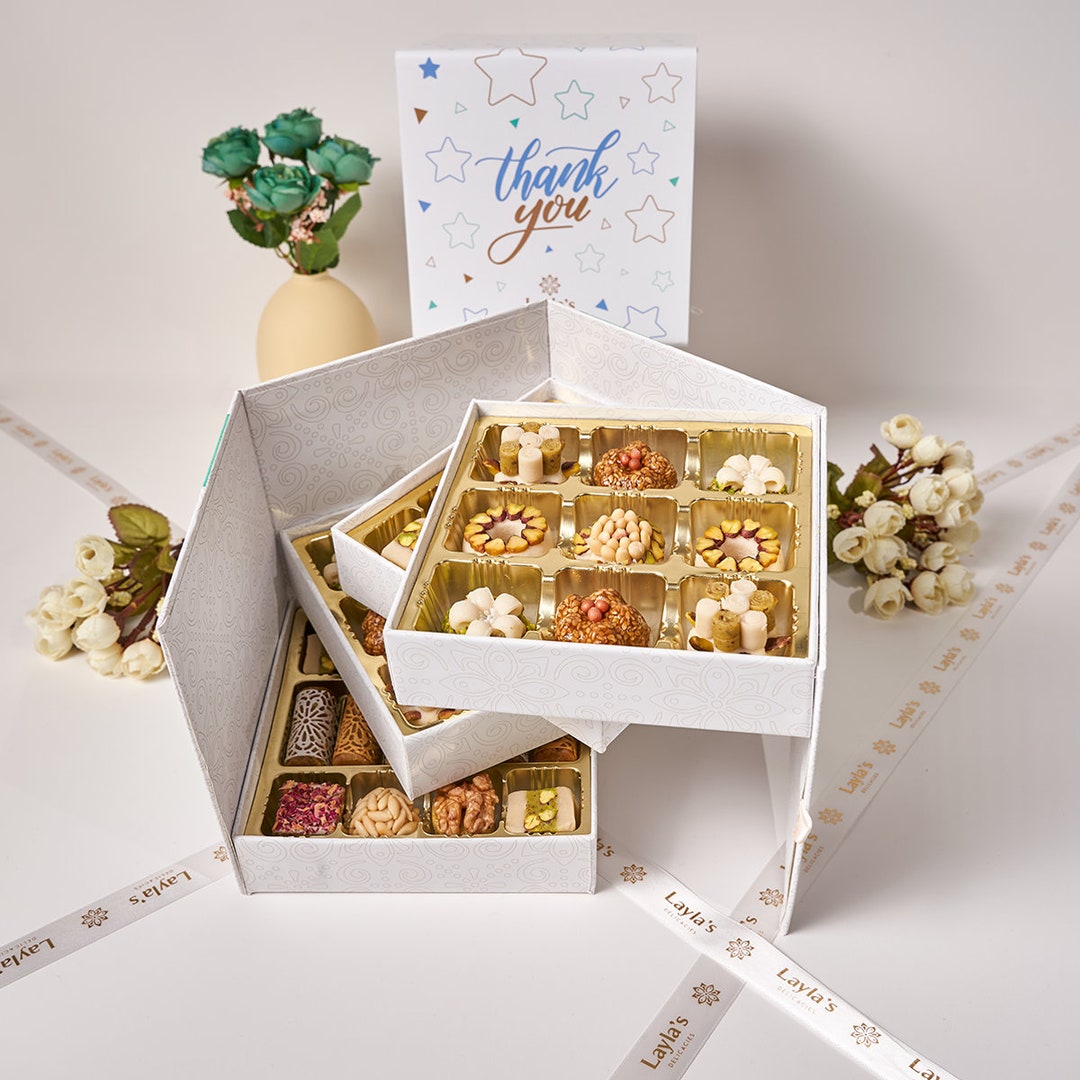 Thank You Sweets Gift Box | Luxury Packaging | Vegan - Gluten Free | 46 ...