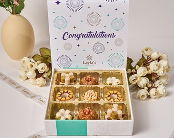Eid Mubarak Sweets Gift Box Luxury Packaging Halal Vegan Gluten Free 9 ...