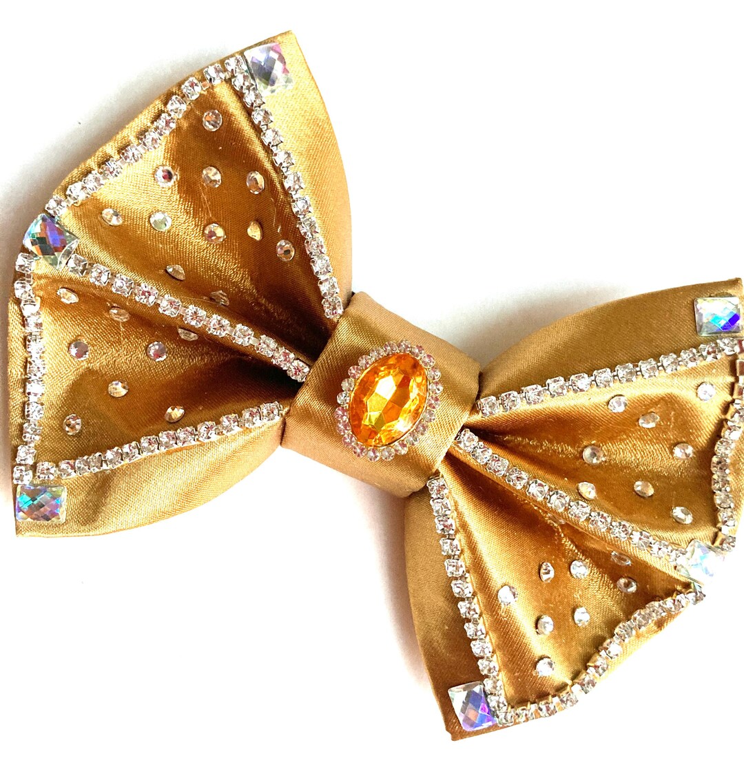 Dazzling Gemstone Glam Bow, Custom Made Dog Bow, Bow Tie for Dog & Cat ...