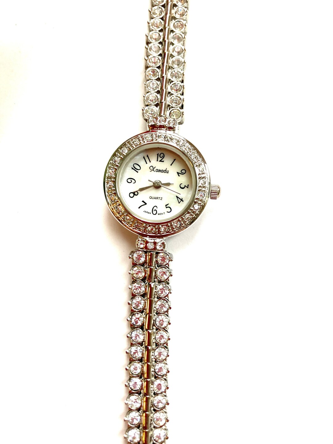 Beautiful Bling Ladies Watch With CZ Diamond Case and Bracelet, Mother ...
