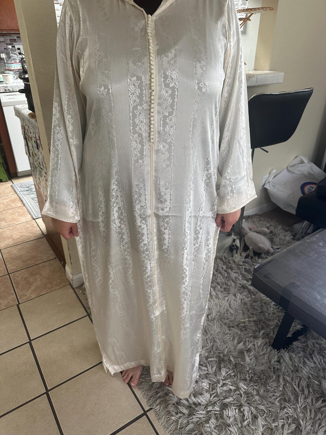 White Moroccan Jellaba - Etsy