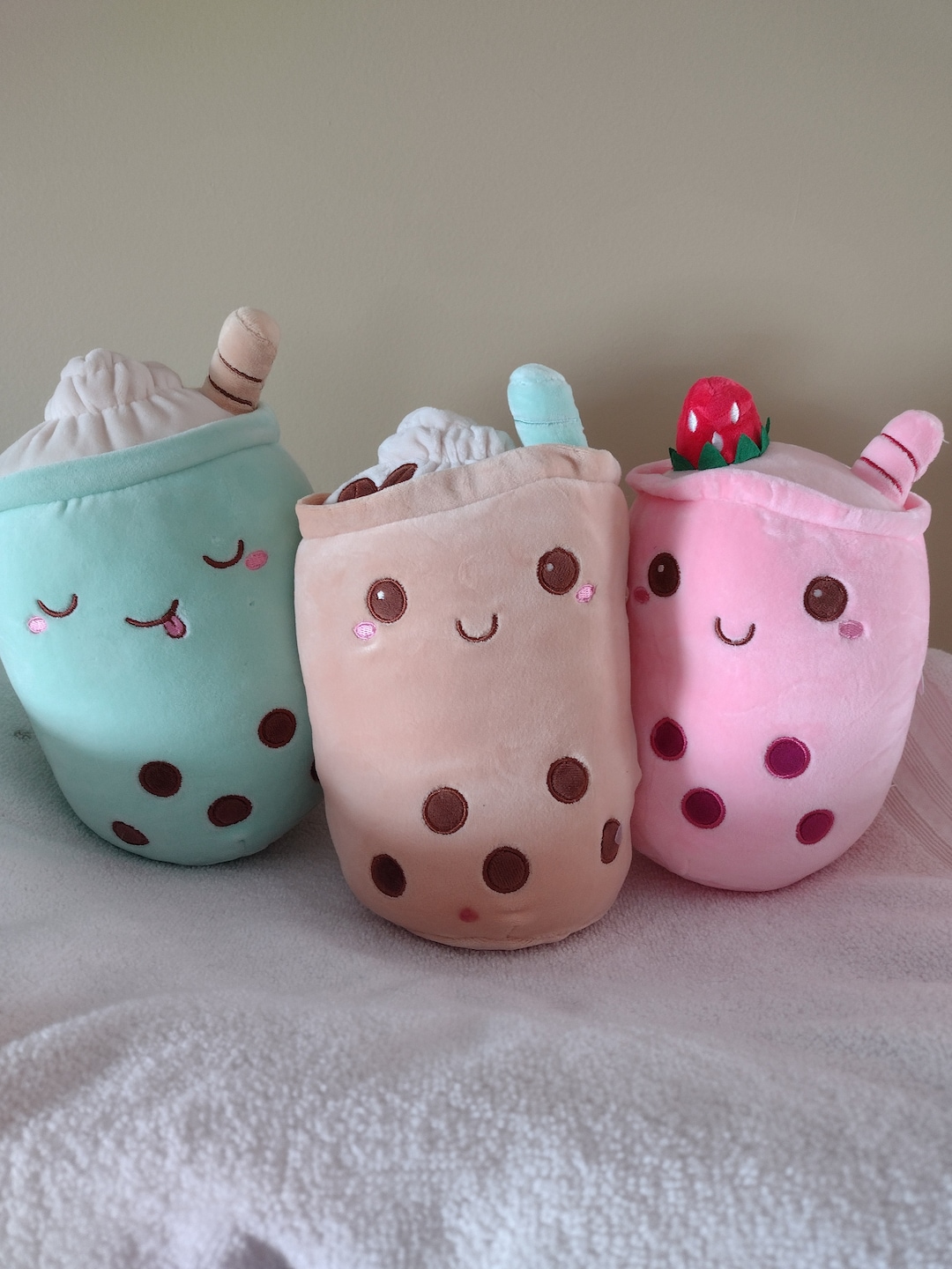 Cute Boba Plushie's, Huggable, Durable, Colorful. Great for All Ages ...