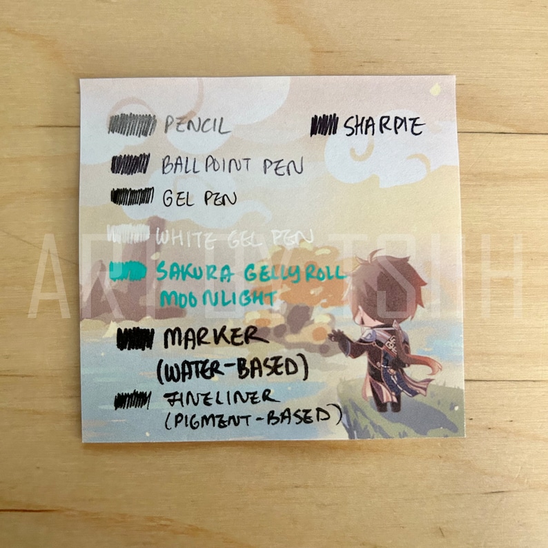 Zhongli genshin Impact Sticky Note Memo Pad - Etsy