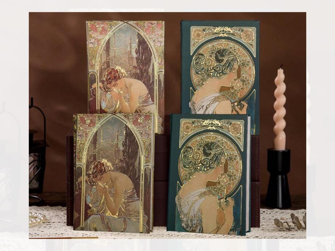 Vintage Notebook - Hot Stamping Cover, Perfect for Notetaking & Diary ...