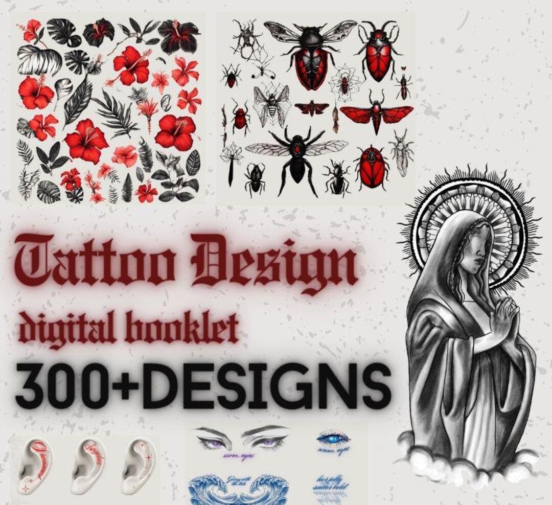 Digital Tattoo Design Booklet - Etsy