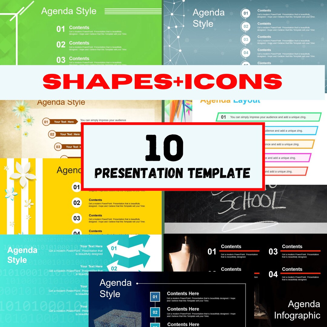 10 Powerpoint Presentation Template. Essential PPT - Etsy