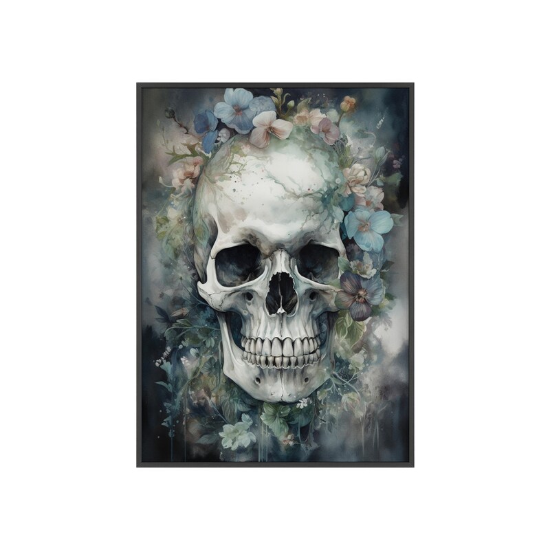 Skull Poster - Etsy UK