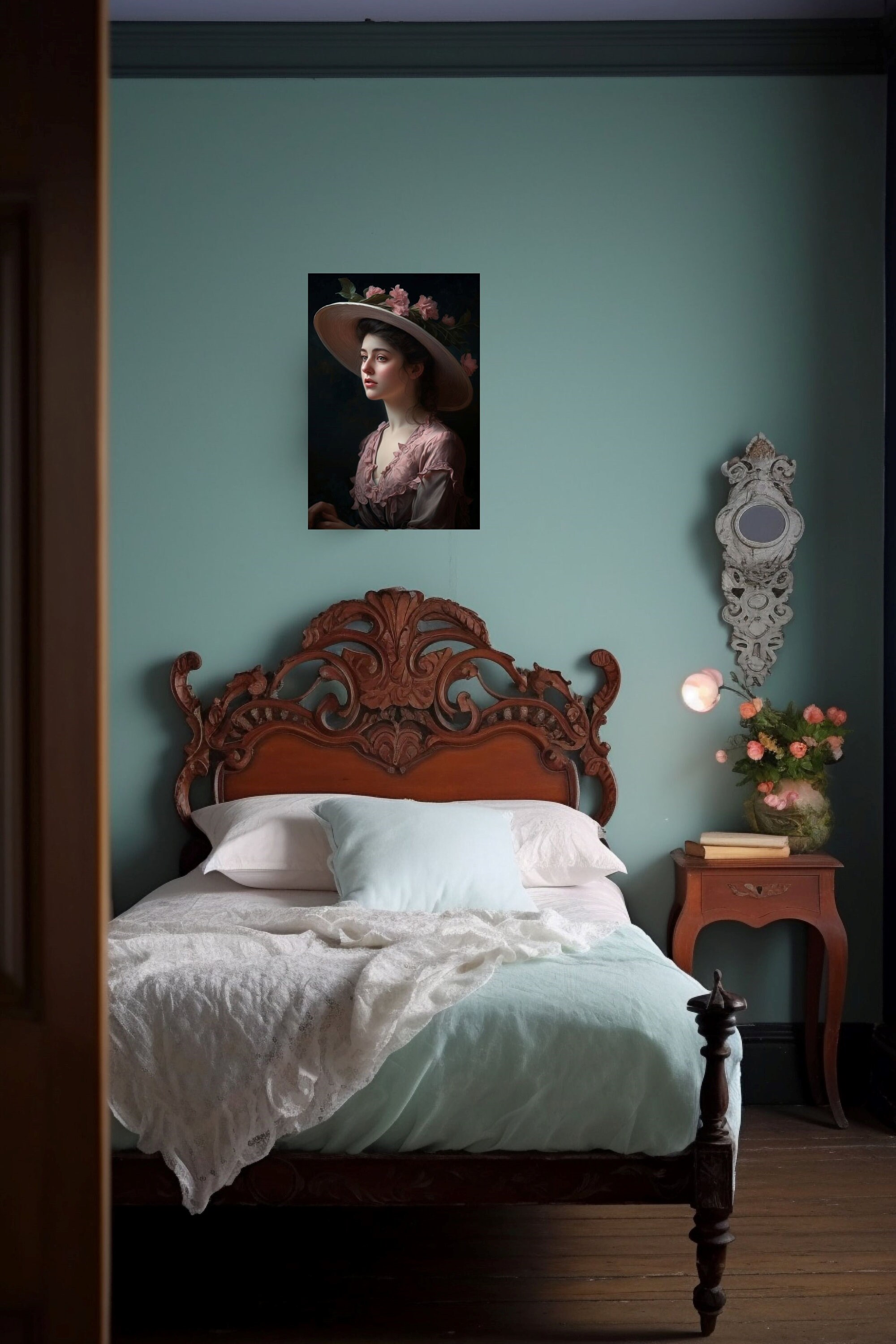 LADY IN PINK 2, Victorian, Pink and Rose-colored Attire, Elegant ...