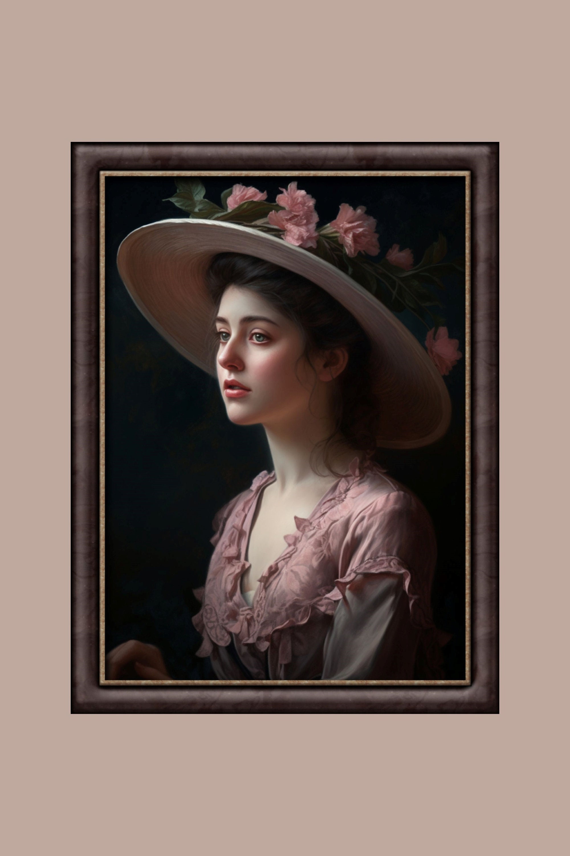 LADY IN PINK 2, Victorian, Pink and Rose-colored Attire, Elegant ...