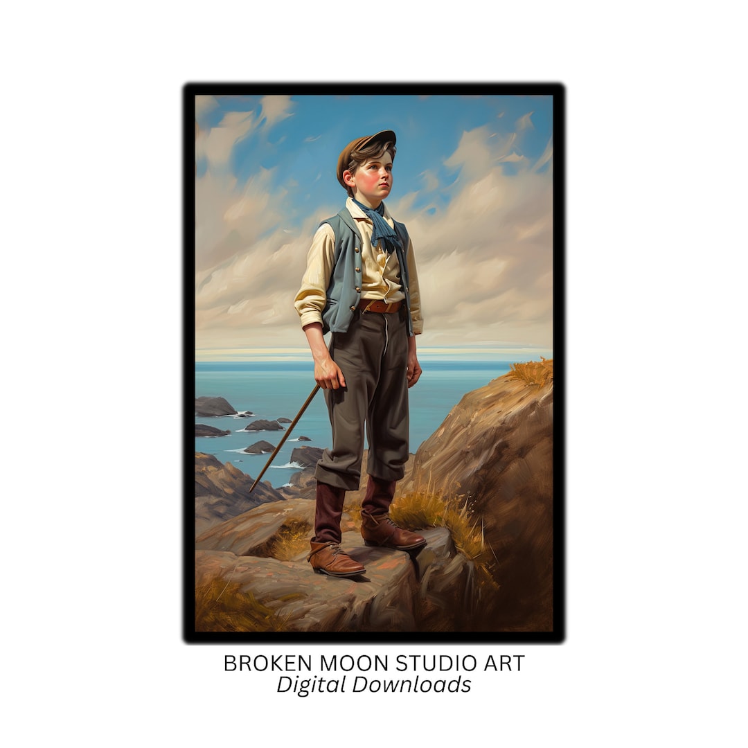 SAILOR BOY 4, Nautical Theme, Young Boy, Printable Poster, Ocean, Blue ...