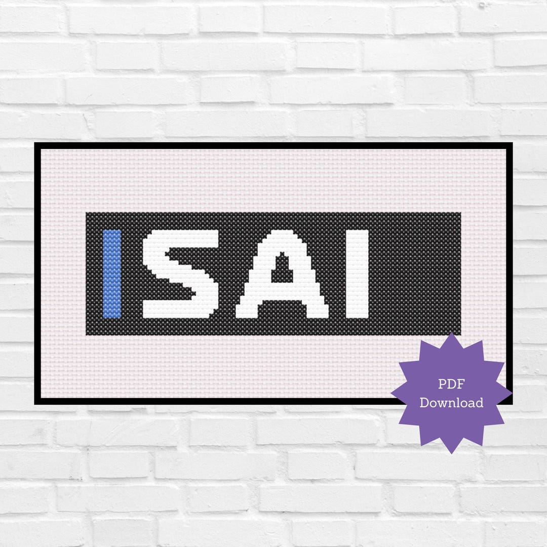 F1 Driver Cross Stitch Pattern, Carlos Sainz, Formula 1 Instant PDF ...