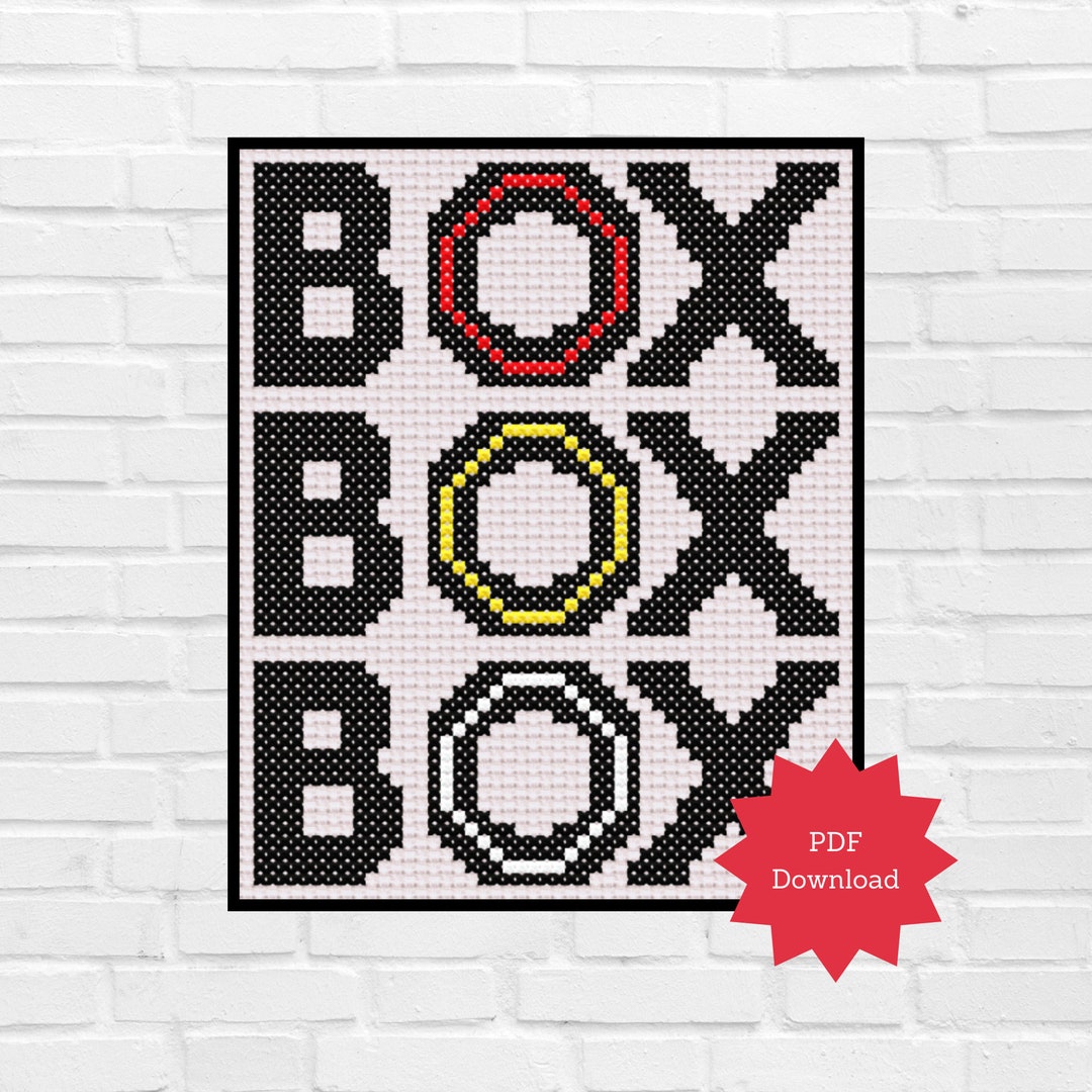 Formula 1 Cross Stitch Pattern, Box Box Box, F1, Instant PDF Printable ...