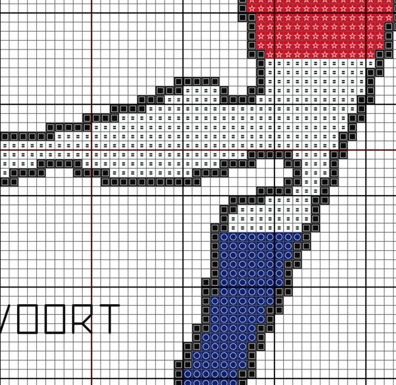 Formula 1 Dutch Grand Prix Cross Stitch Pattern, F1 Zandvoort Circuit ...