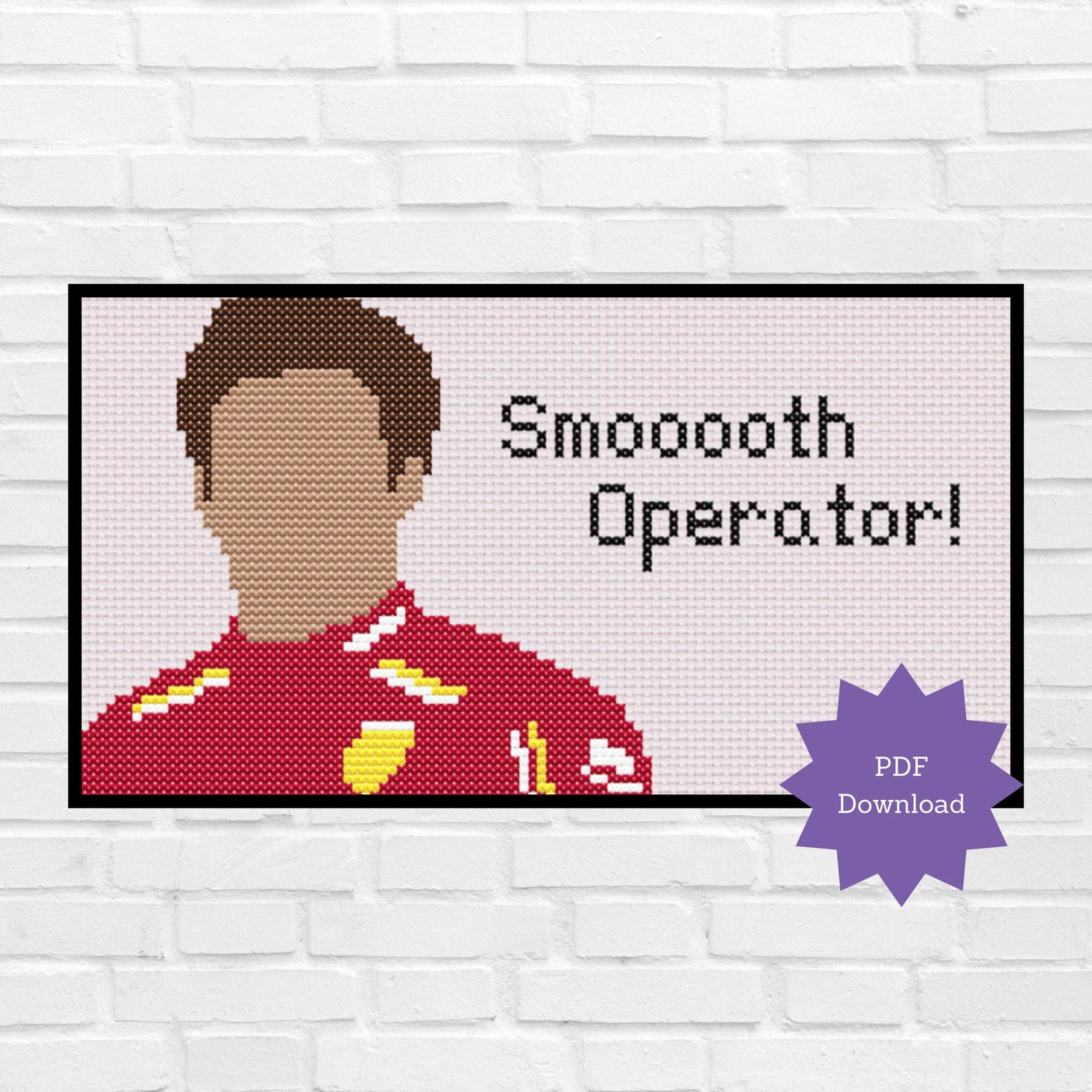 Formula 1 Cross Stitch Pattern, Carlos Sainz F1, Smooth Operator ...