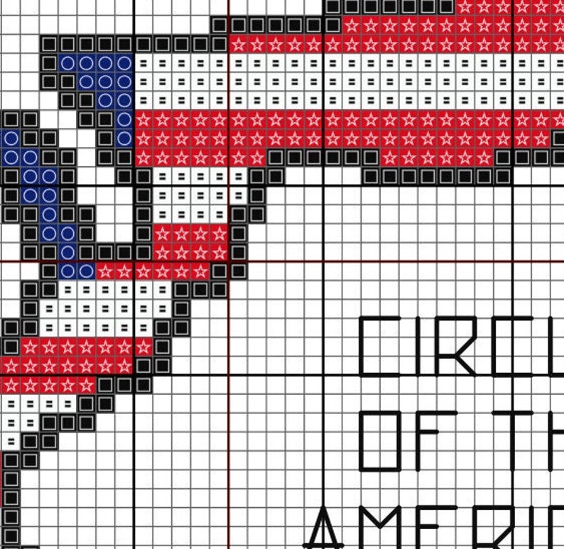 Formula 1 United States Grand Prix Cross Stitch Pattern, F1 COTA ...