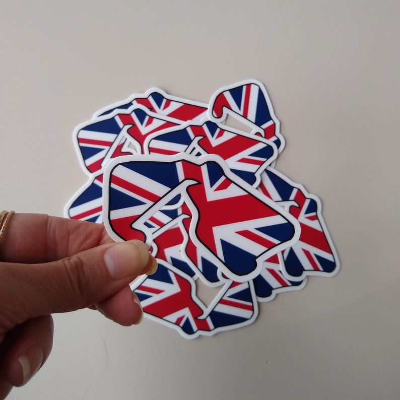 F1 Silverstone Sticker, Formula 1 Circuit Vinyl Sticker, British Grand ...