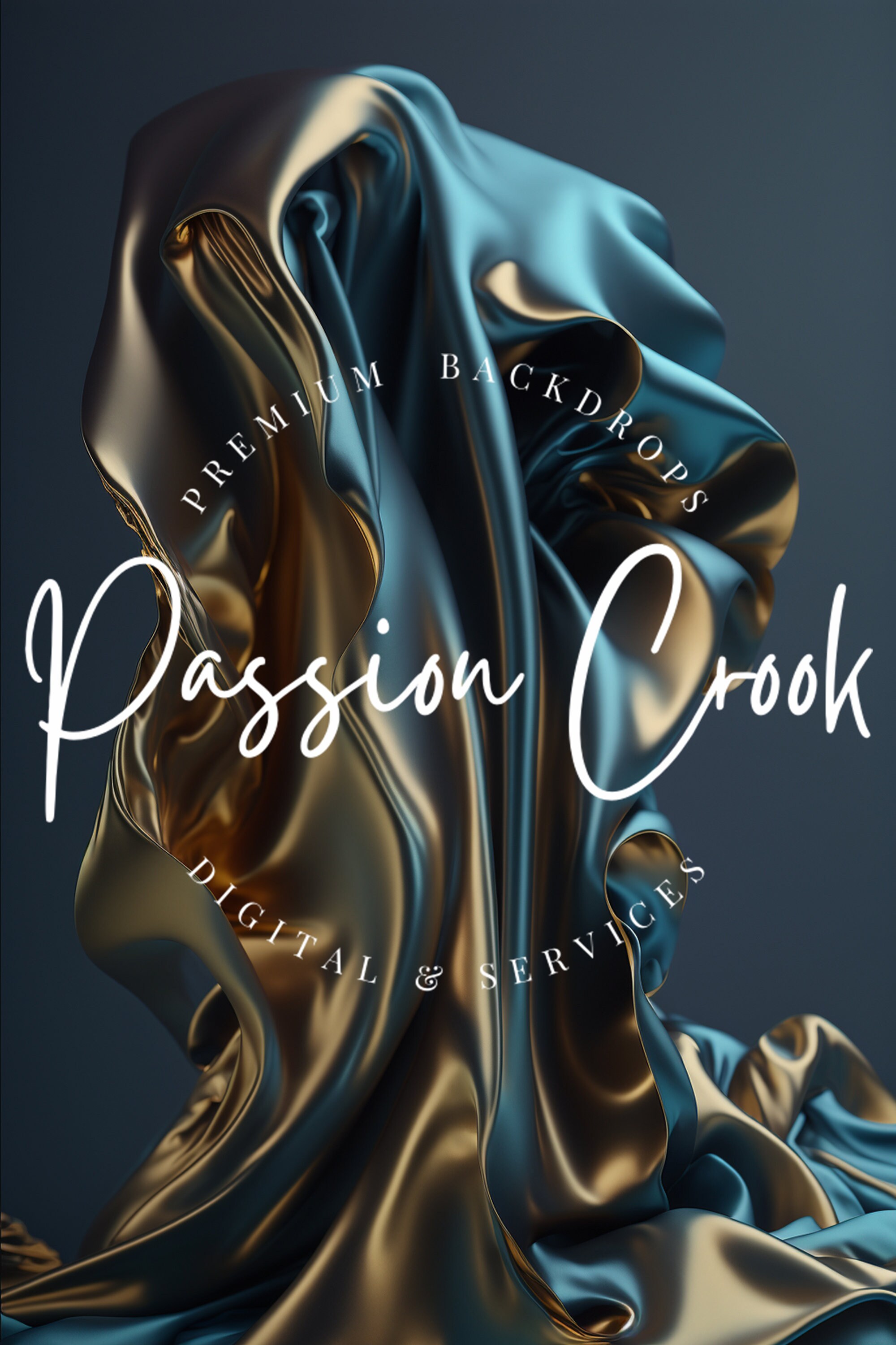 Flowing Silk Digital Backdrop Overlays Silk Digital Backdrops for ...