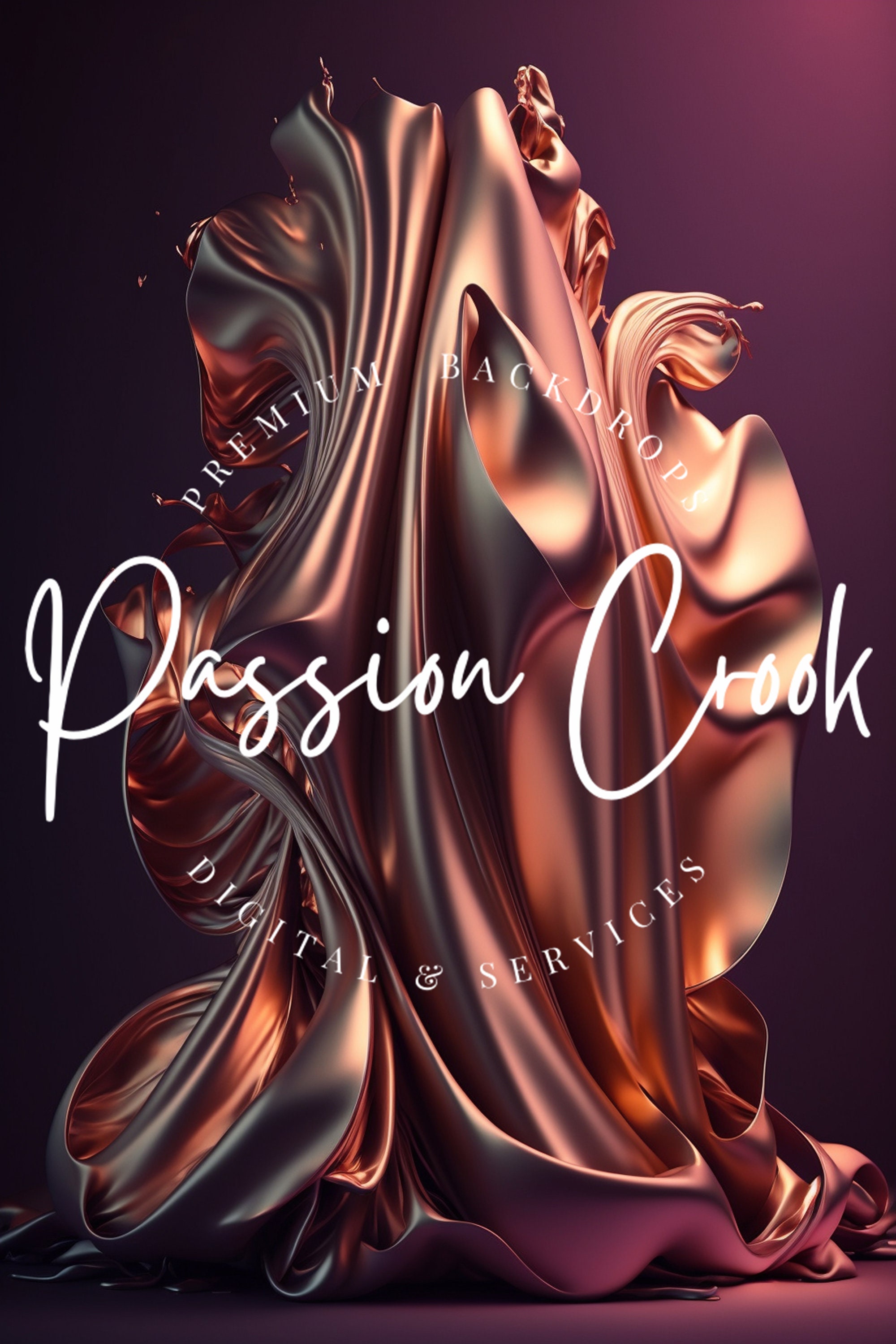 Flowing Silk Digital Backdrop Overlays Silk Digital Backdrops for ...