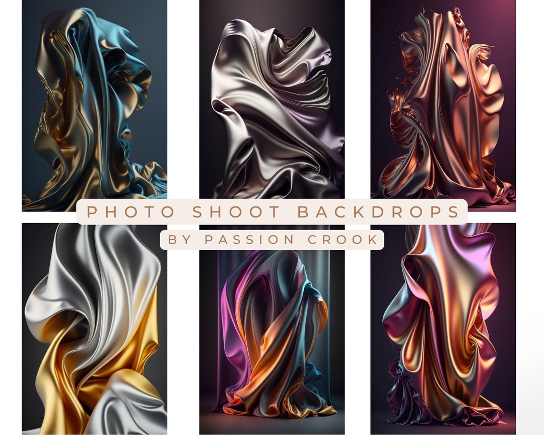 Flowing Silk Digital Backdrop Overlays Silk Digital Backdrops for ...