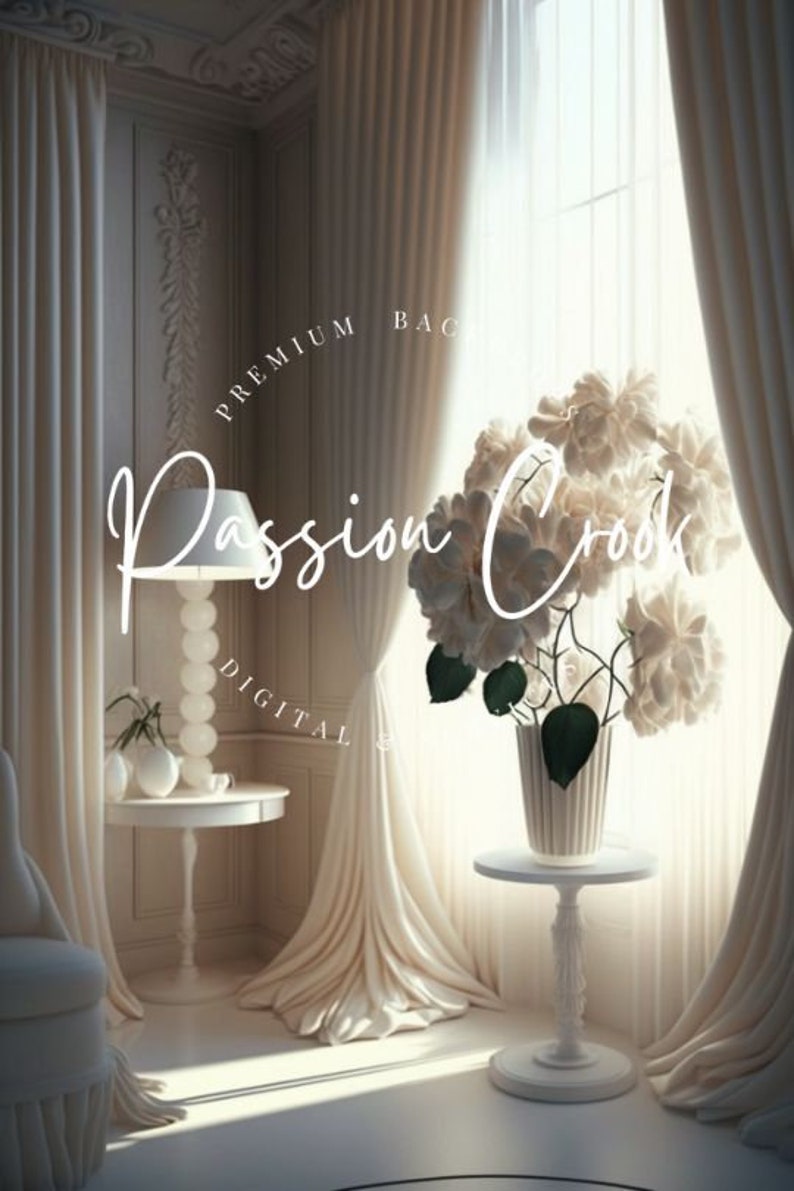 Beige Floral Back Drops Digital Download Photo Texture Overlay White ...
