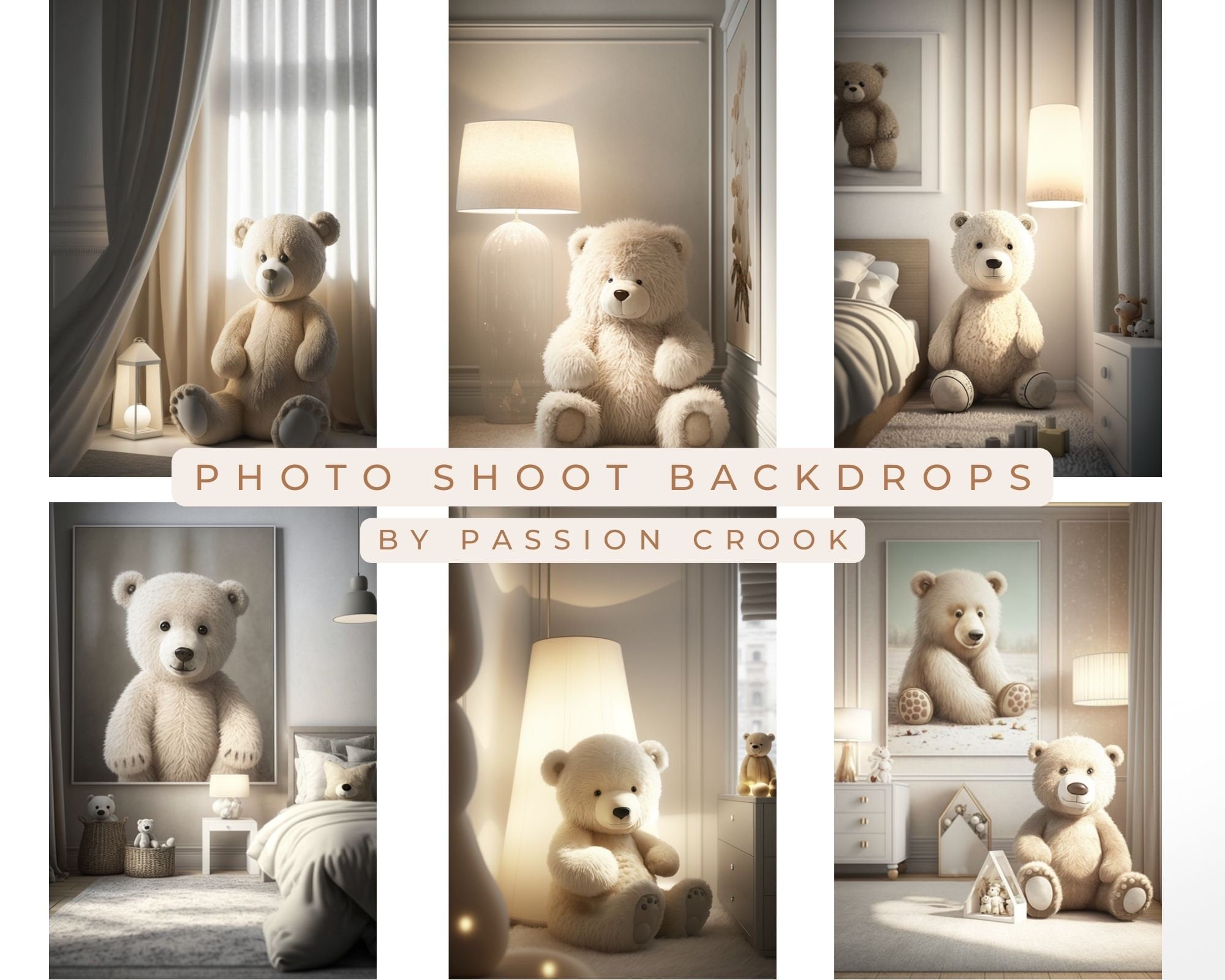 Cute Teddy Bear Backdrop Digital Download Photo Texture Overlay White ...