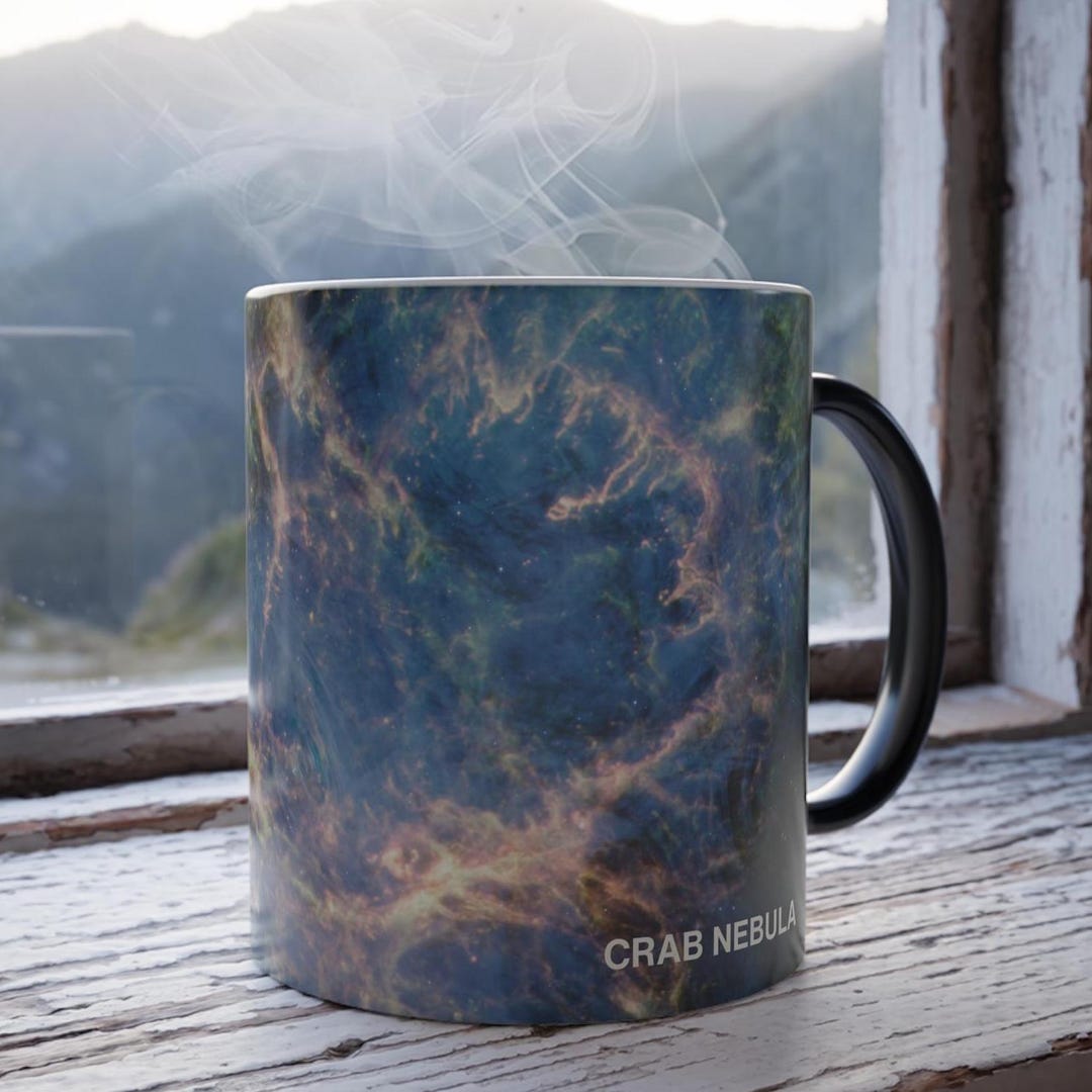 Color Changing Crab Nebula Coffee Mug: Space Lover Gift, Astronomy Heat ...