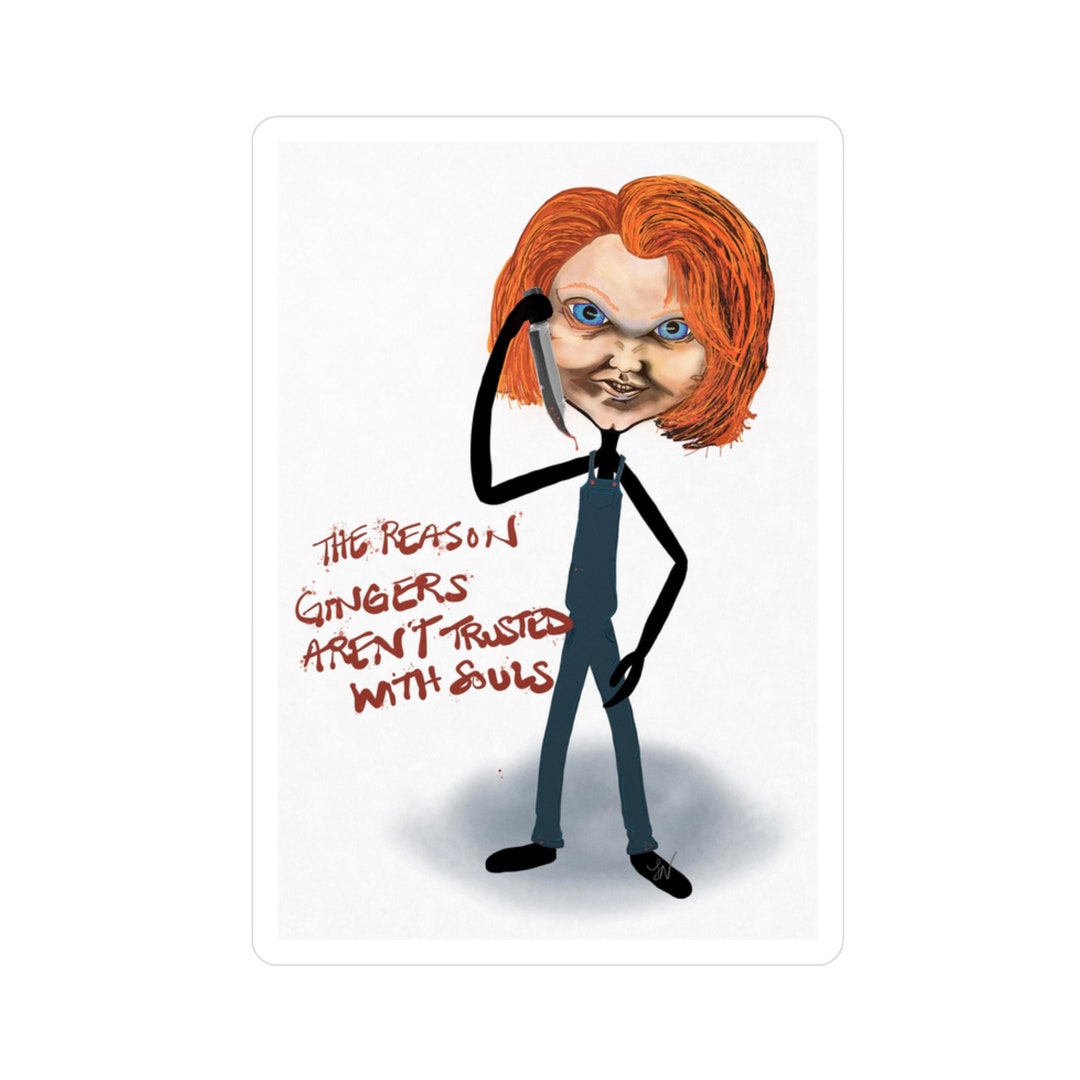 Kiss-cut Vinyl Decals Chucky - Etsy