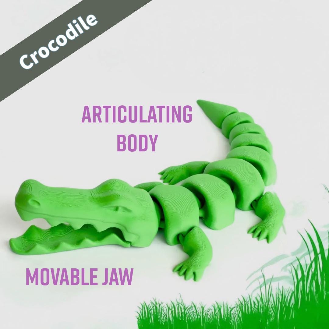 Introducing the Snappy Croc: A Movable 3D Printed Crocodile Educational ...