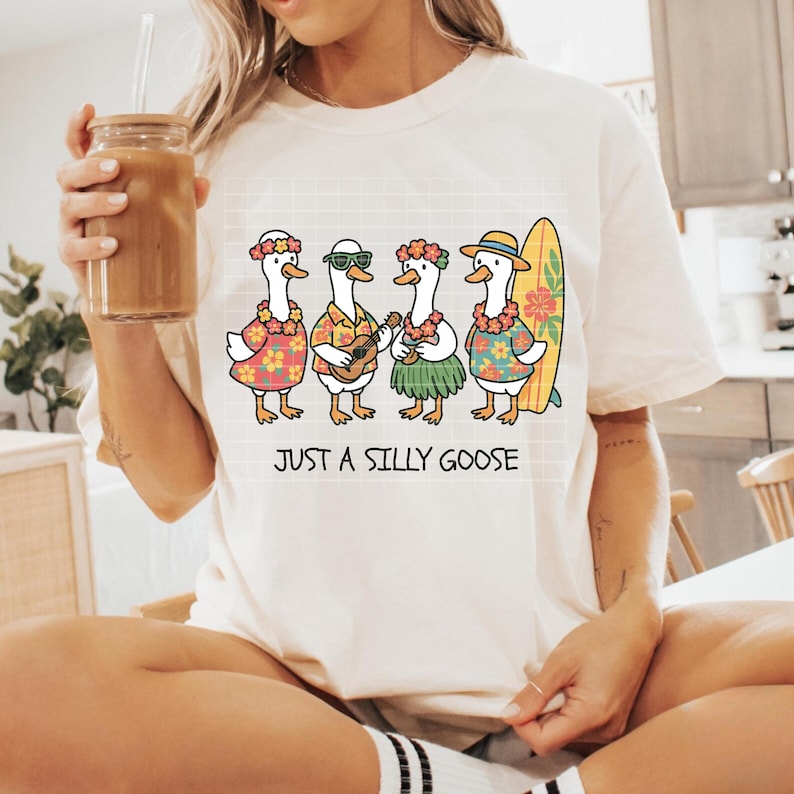 Hawaiian Silly Goose PNG, Tropical Goose Clipart, Funny Beach Goose ...