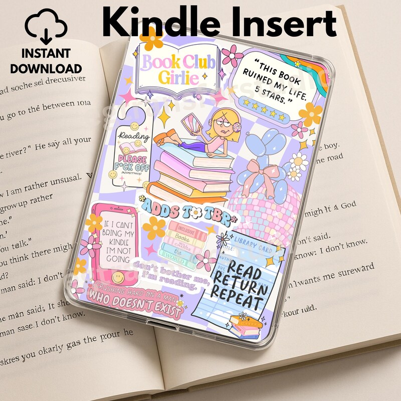 Printable Kindle Insert - Etsy