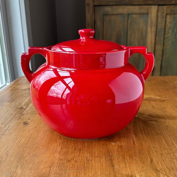 Red Cookie Jar - Etsy