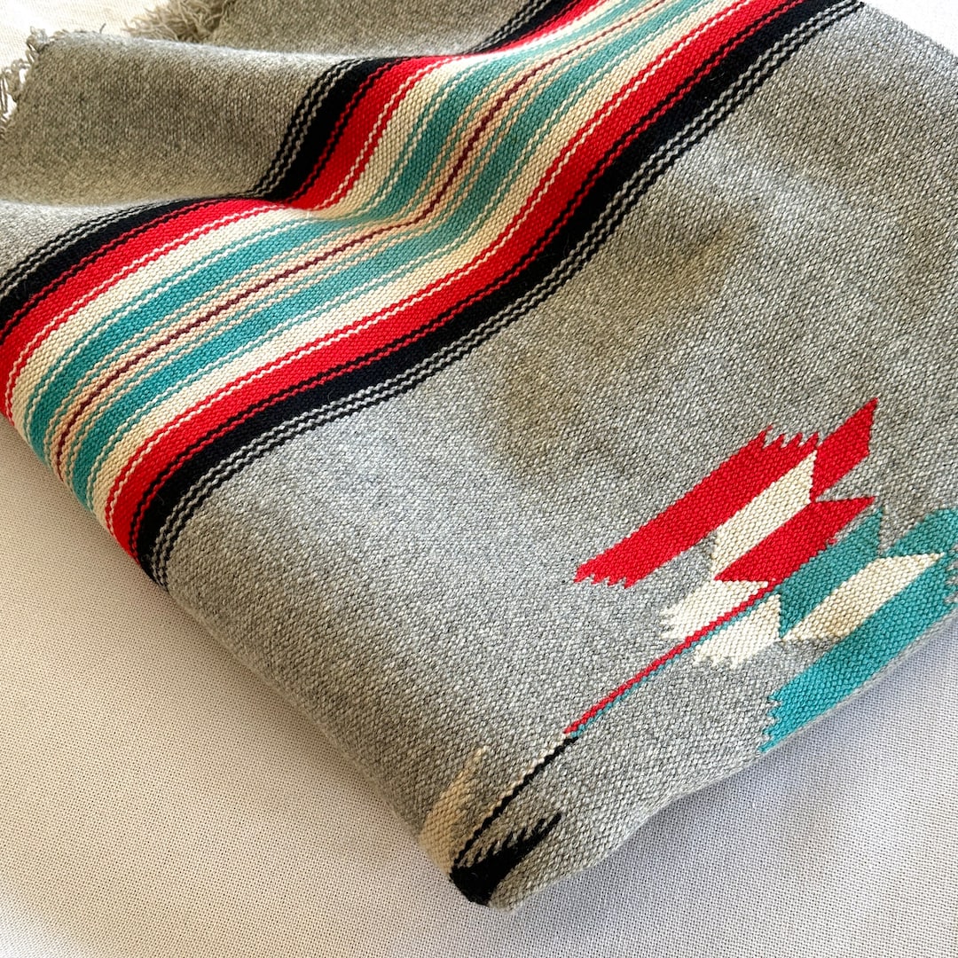 Vintage 1940's Chimayo Wool Blanket Hand Woven. Classic - Etsy